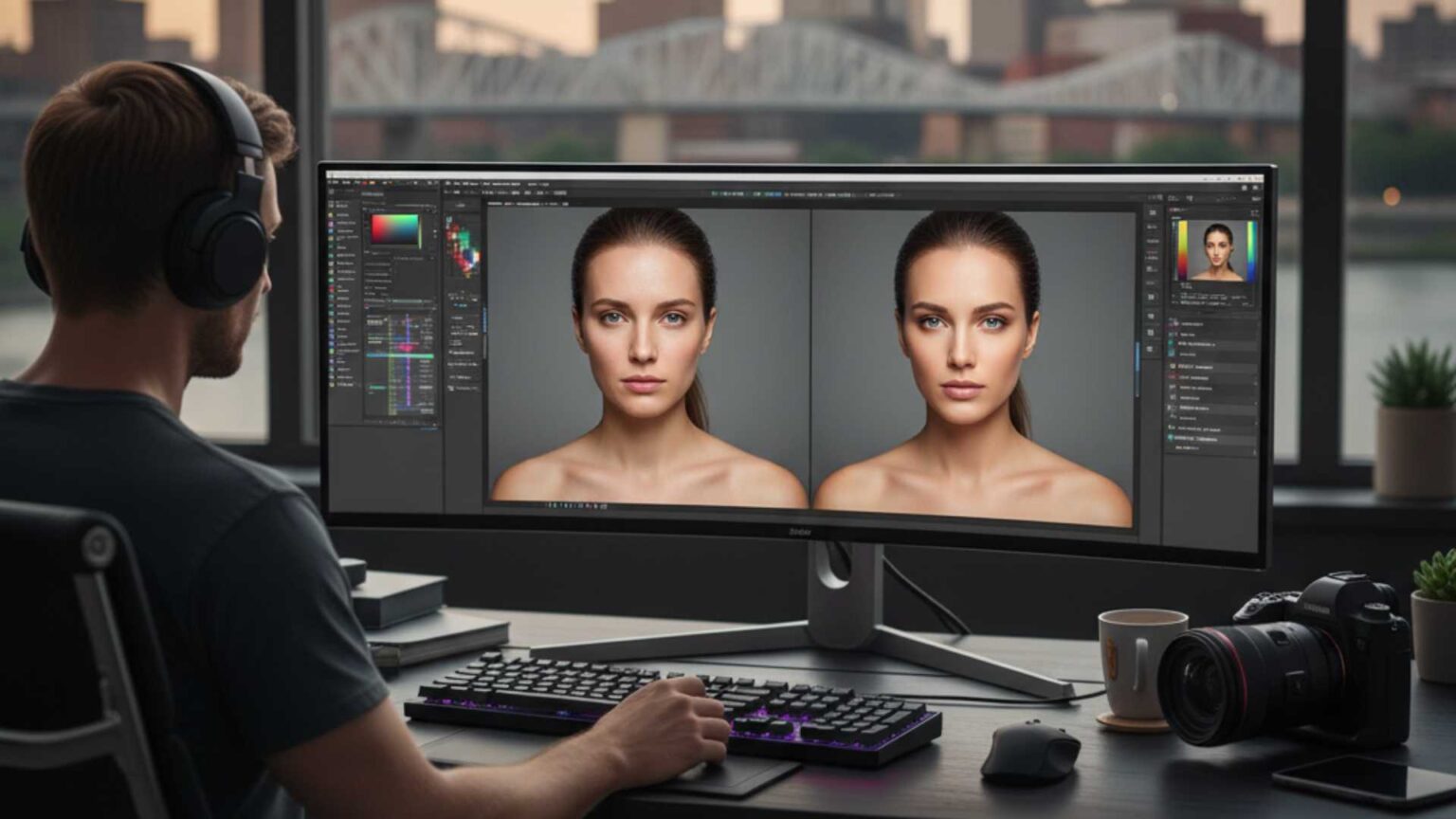 Best Headshot Retouching London | Professional Editing by Image Work India